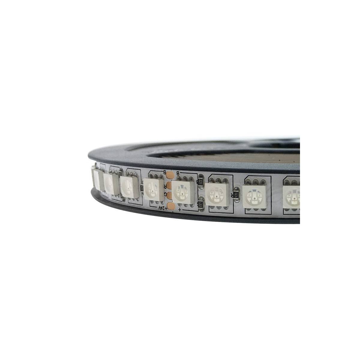 Tira LED RGB 24V-DC 100W 10mm - Bobina 5 metros - Chips: 600 x SMD5050
