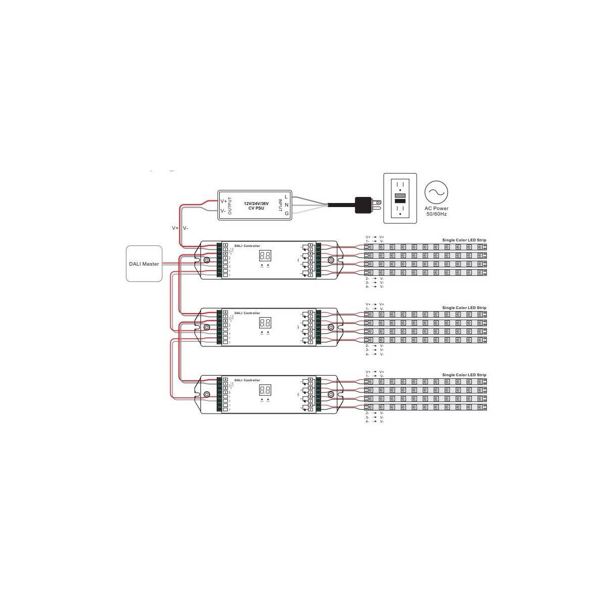 SR-2302B | Dimmer Dali CC 5A/Channel (4ch in 1)