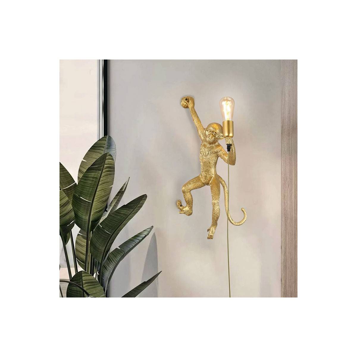 Aplique de pared mono de resina "César" / Inspiración SELETTI lámpara ...