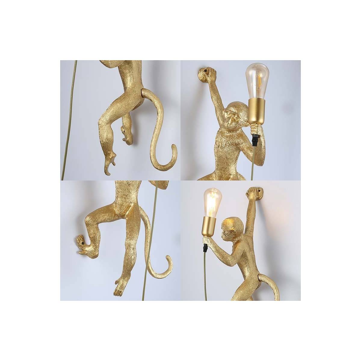 Aplique de pared mono de resina "César" / Inspiración SELETTI lámpara ...