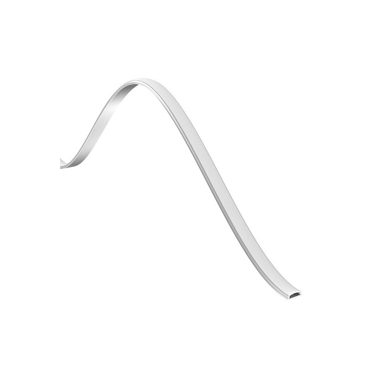 Perfil de aluminio para tira LED flexible / moldeable - 18x6mm - 2 metros