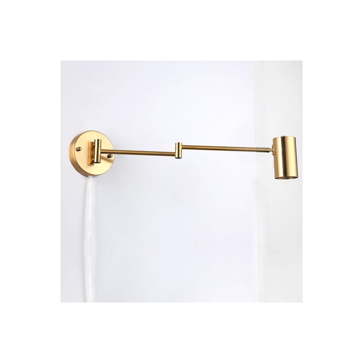 Aplique de pared extensible con enchufe "Lisa" - E27 G45