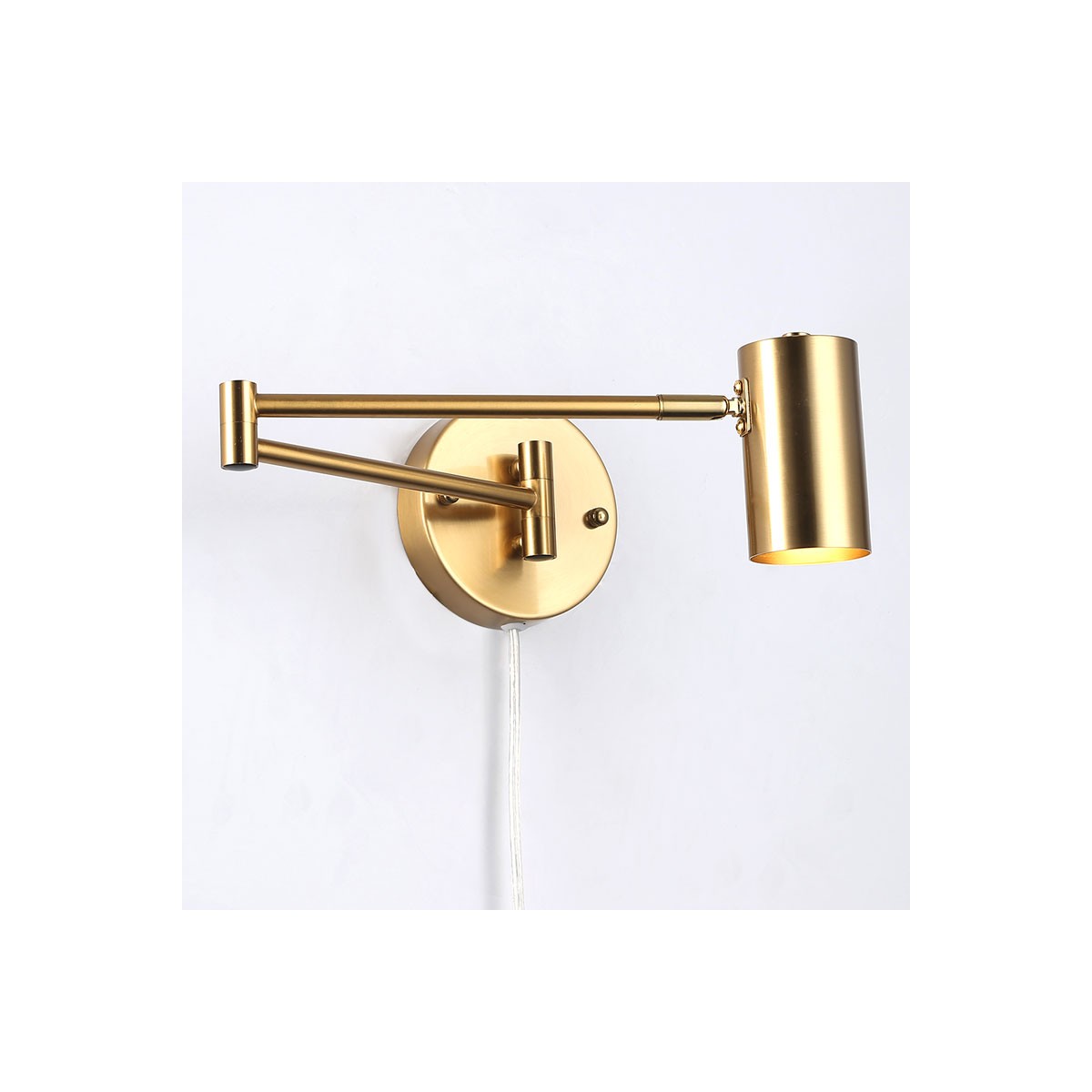 Aplique de pared extensible con enchufe "Lisa" - E27 G45