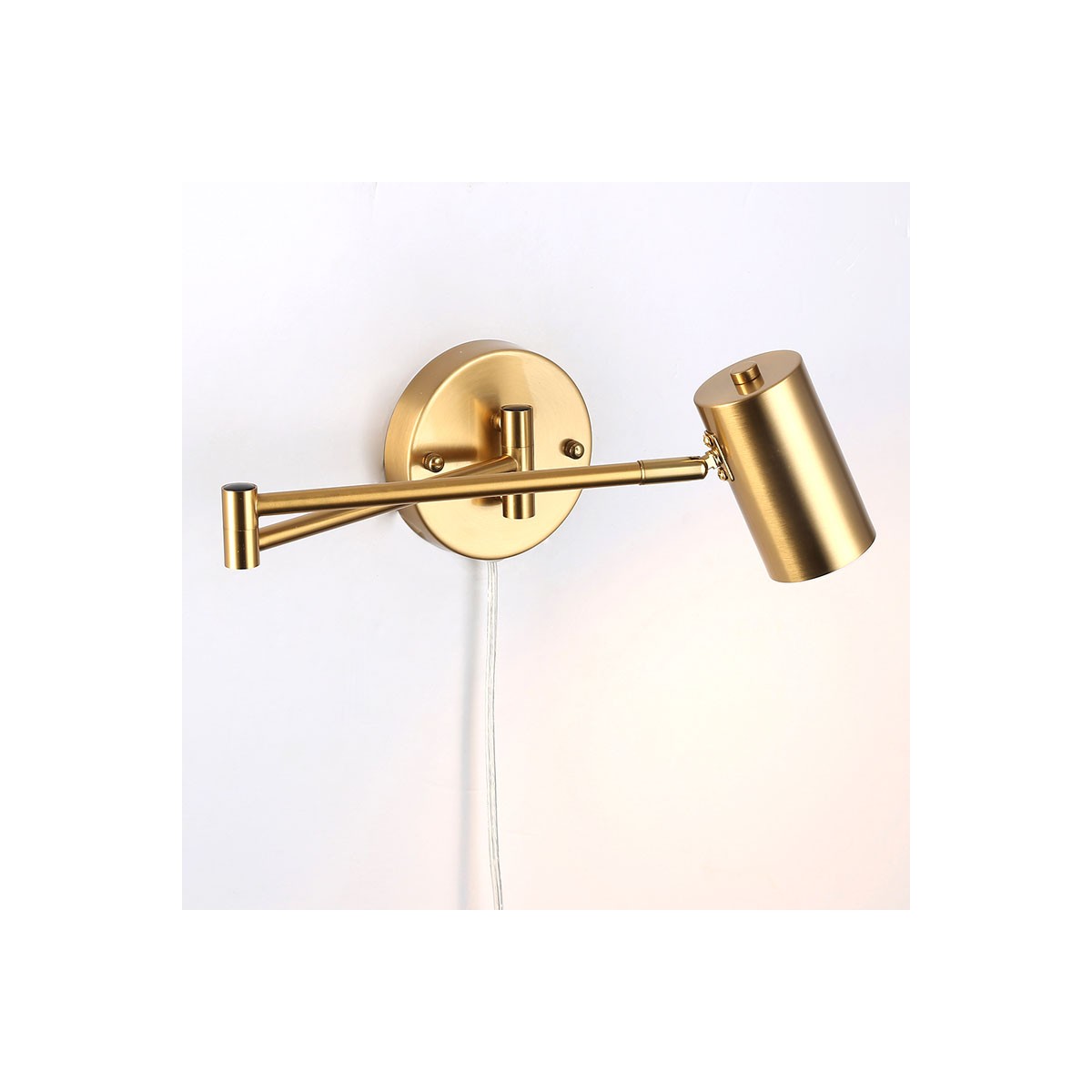 Aplique de pared extensible con enchufe "Lisa" - E27 G45