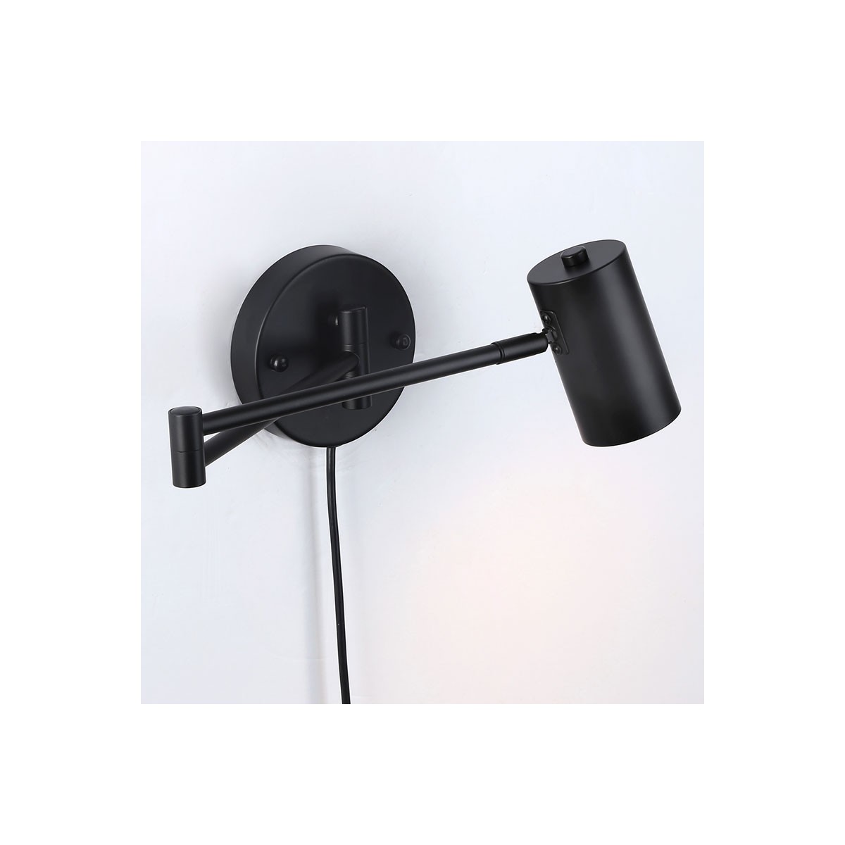 Aplique de pared extensible con enchufe "Lisa" - E27 G45