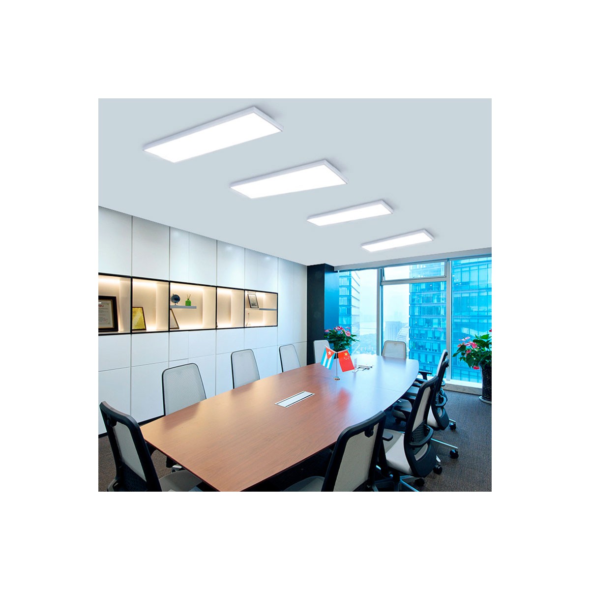 Panel LED slim de superficie 120X60cm - Driver PHILIPS - 72W - UGR19 ...