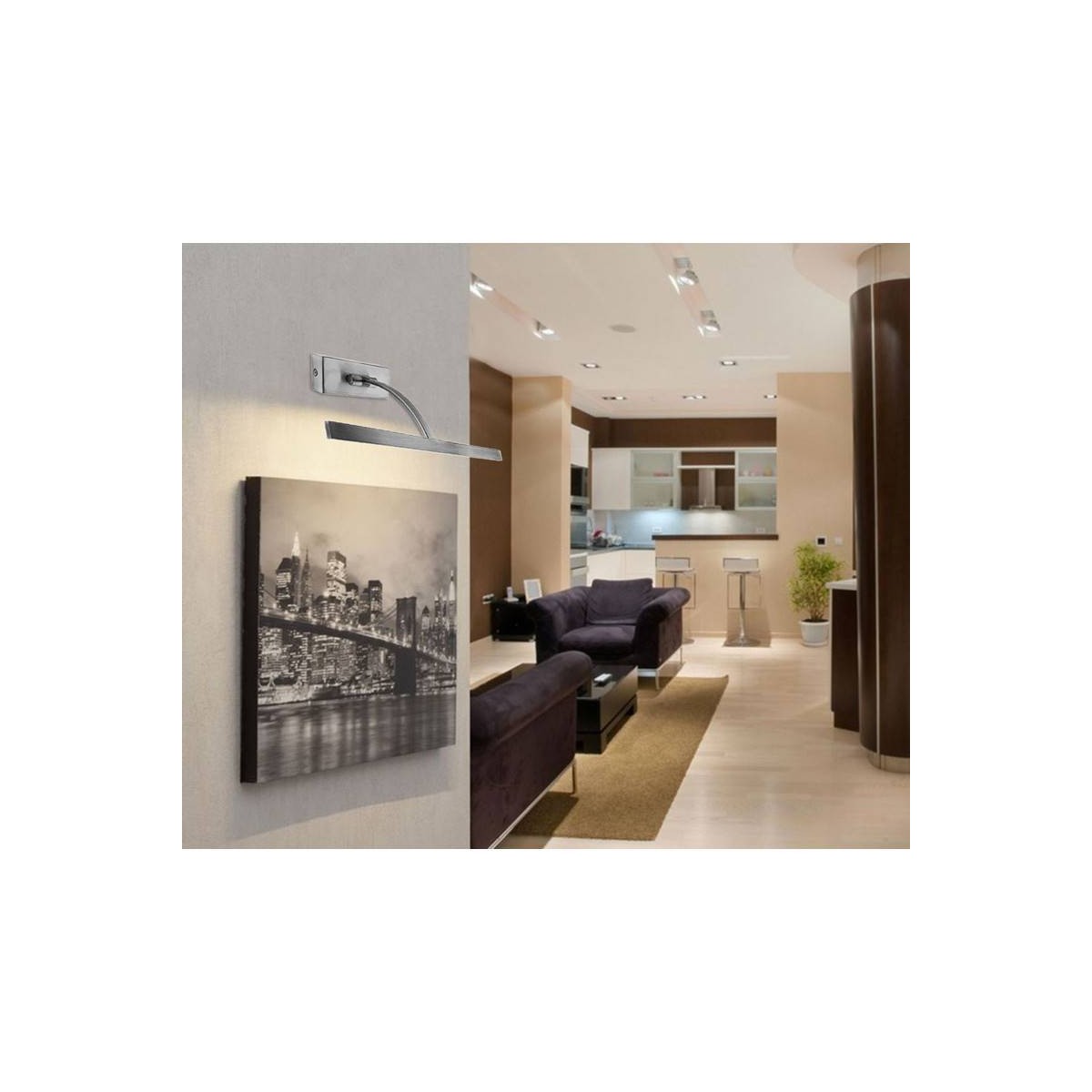 Comprar aplique de pared LED para iluminación de cuadros BABYLON 8W