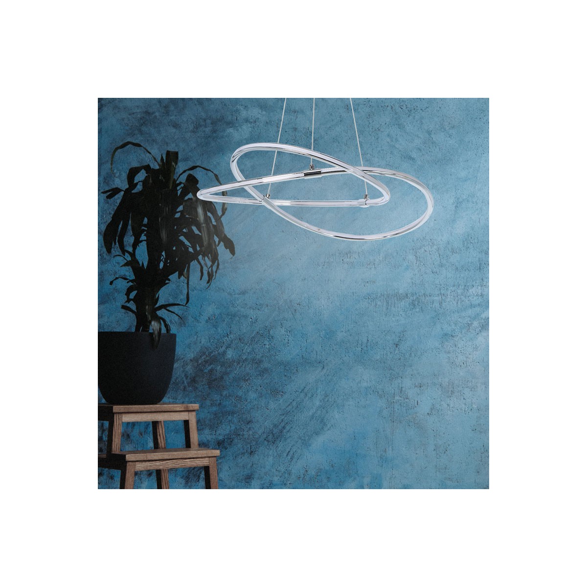 Lámpara colgante LED "SOLMU" 50W estilo contemporáneo