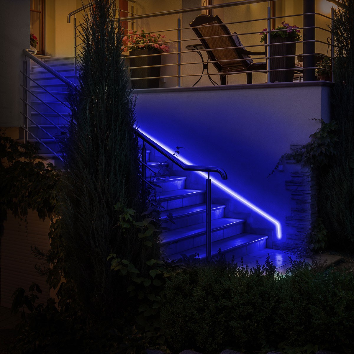 Neón LED flexible 24V/DC 4x10mm - 5 metros - Kit completo - IP67 - 11W ...