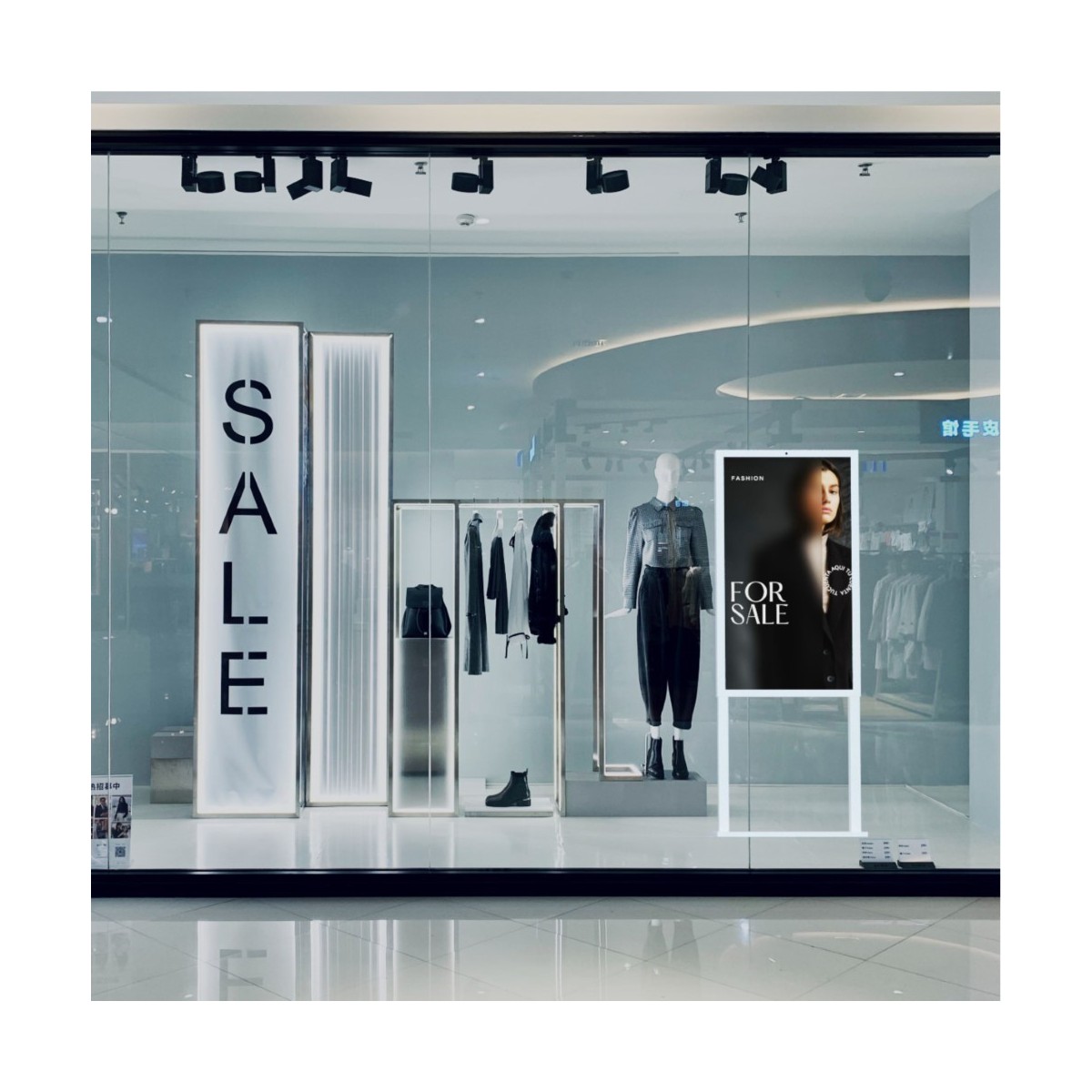 Display publicitario LCD para escaparates Full HD 55" - IP20