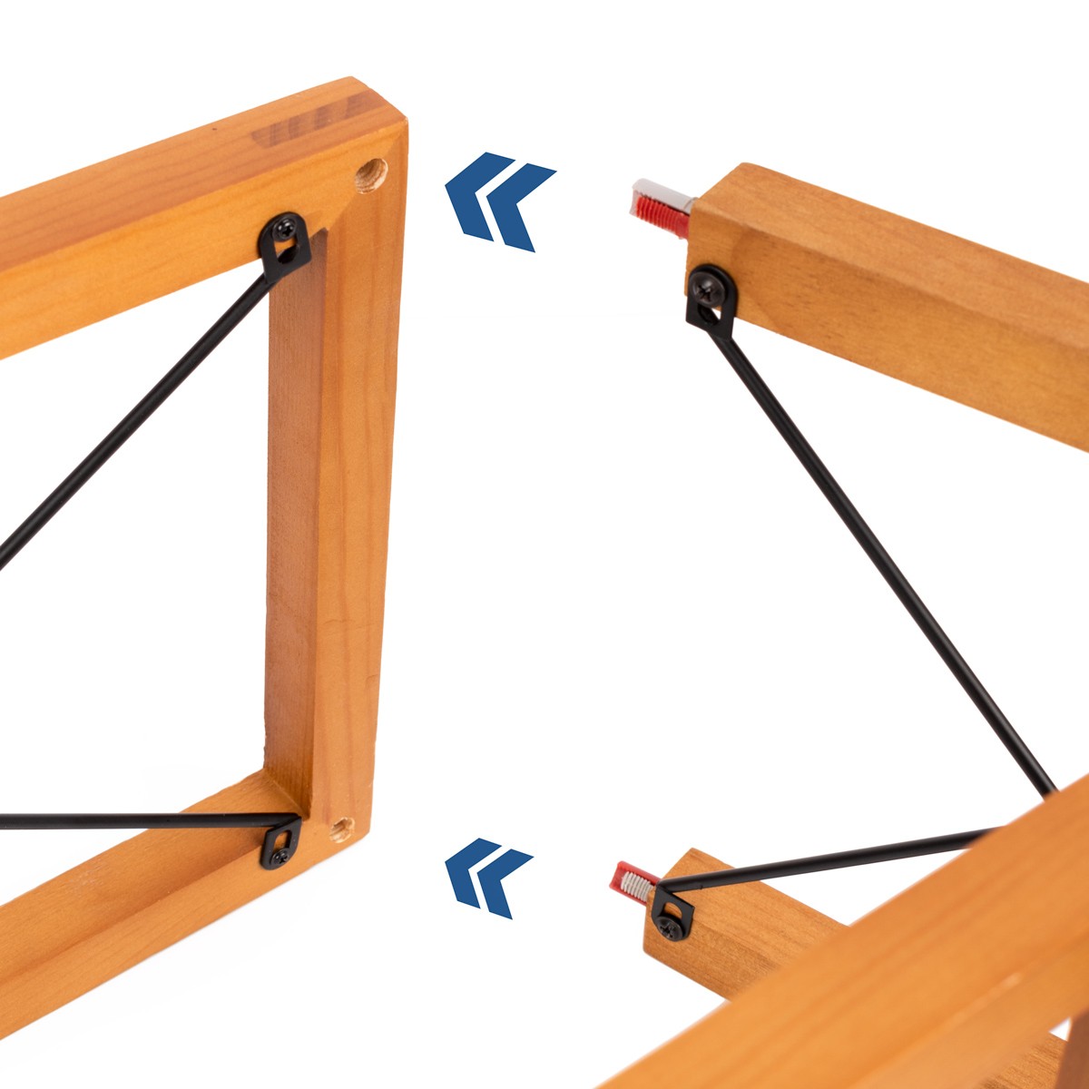 Lampara colgante vintage madera y metal "Sisca" - 5xE27