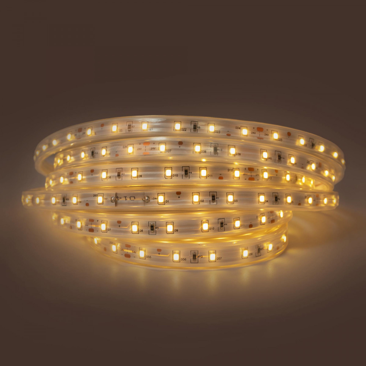 Tira LED solar exterior con mando 40W - RGB / 2700K - 10 metros -IP65