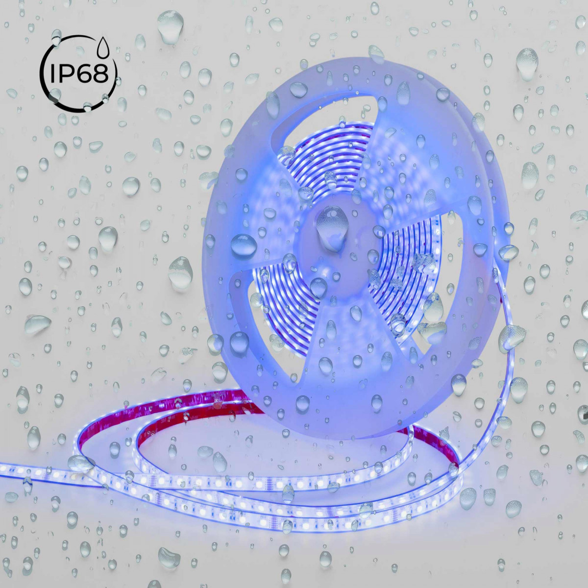 Tira LED 24V DC sumergible - RGB - 14.4W/m - 12mm - IP68 - 10 metros - 60ch/m