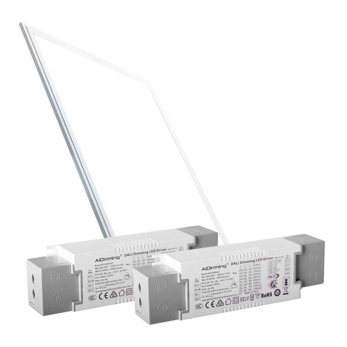 120X60cm recessed LED panel - 0-10V dimmable - 72W - UGR19 - IP40 ...