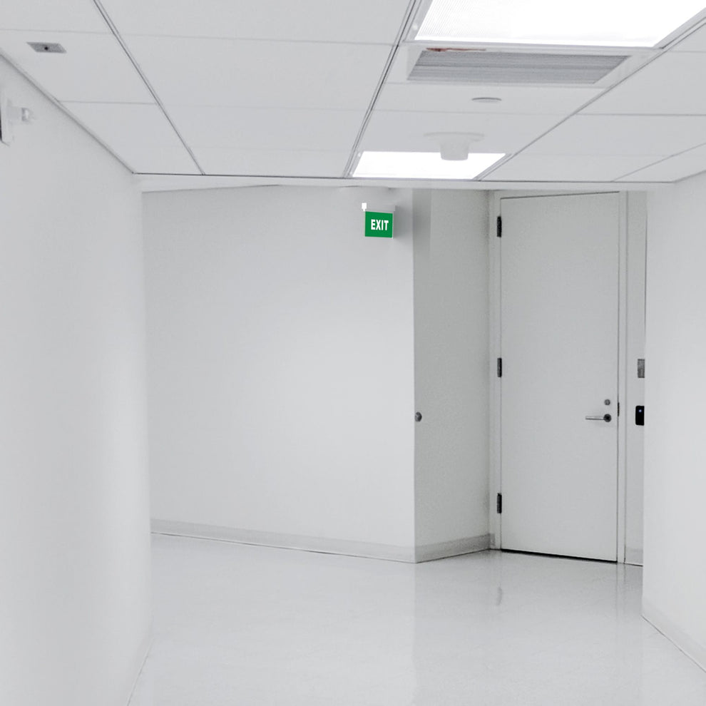 Permanent emergency light with "Exit" sign – Barcelona Led
