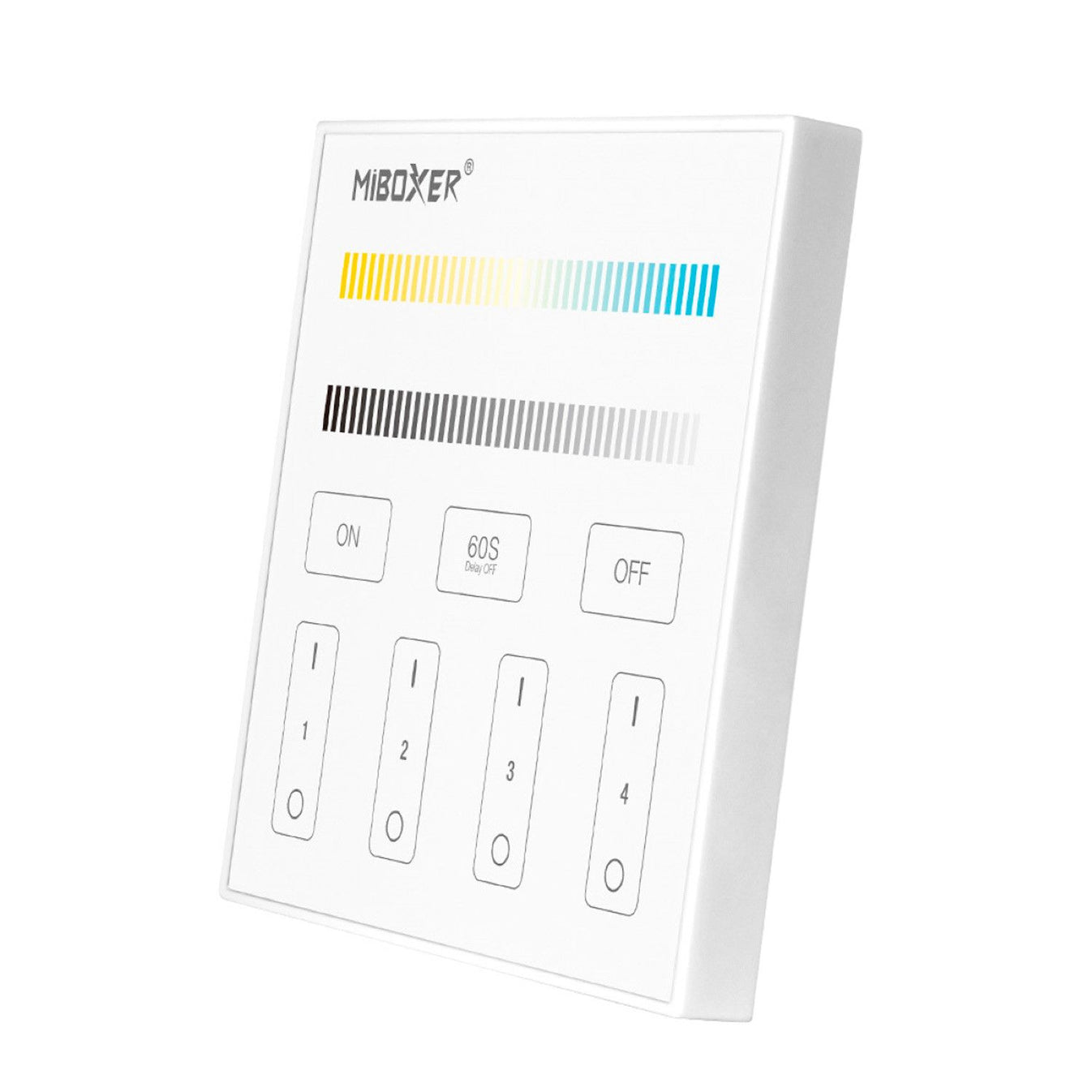 CCT RF Touch control panel - 4 zones - White - Mi-Light – Barcelona Led