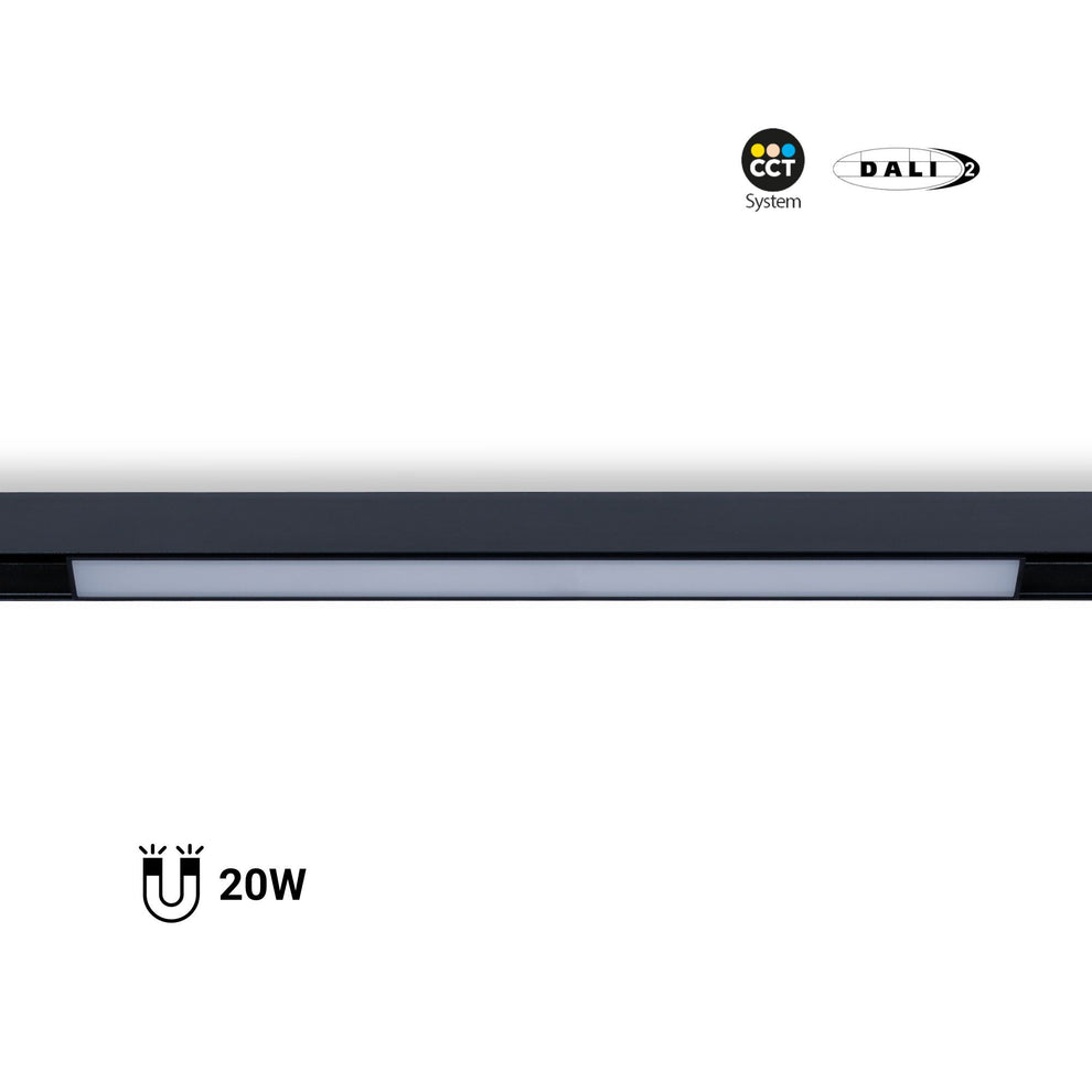 Opal adjustable linear track light 48V - CCT - 20W - DALI – Barcelona Led