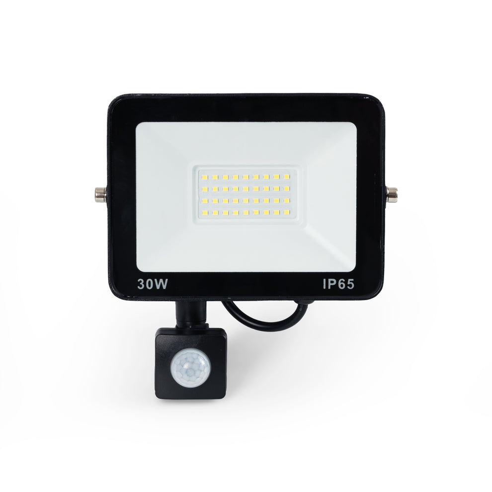 LED schijnwerper met bewegingssensor voor buiten - 30W - IP65 - 6000K ...