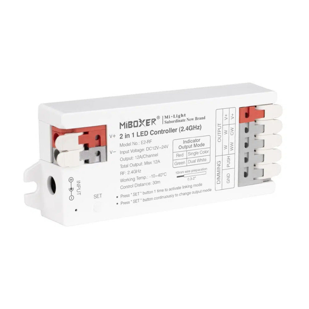 LED Strip Controller 2 in 1-Monochrome -CCT -2.4GHz-MiBoxer – Barcelona Led