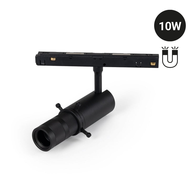 Shapeable LED spotlight for magnetic track 48V -10W- 20º-35º ...