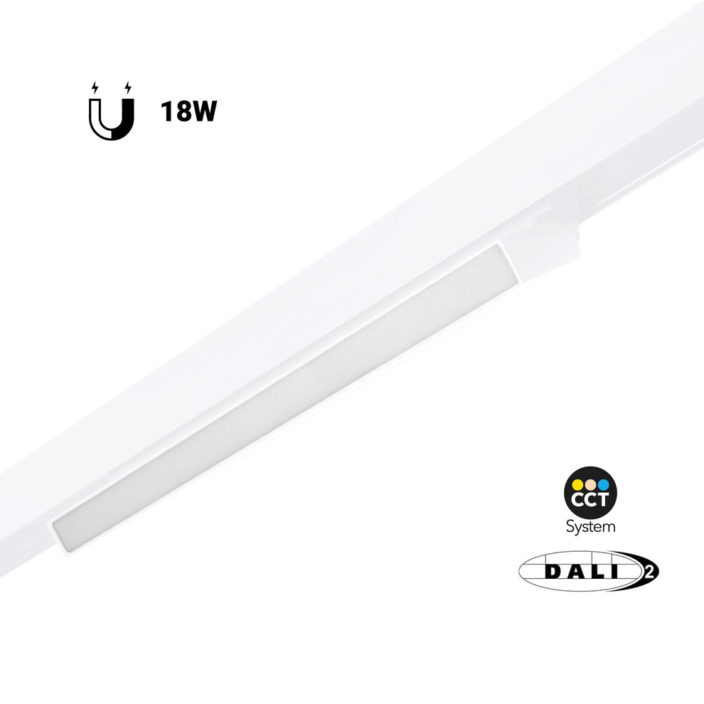Opal adjustable linear track light 48V - CCT - 18W - DALI-2 – Barcelona Led