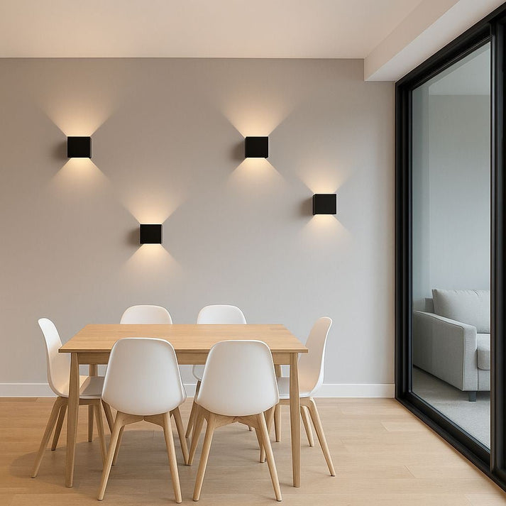 Pack of 4 wall sconces "KURTIN" 6W dimmable light aperture – Barcelona Led
