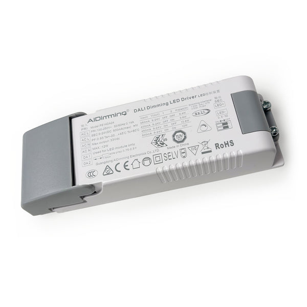 DALI LED Driver 9-24V dimmable - Adjustable current 350/400/450/500mA ...