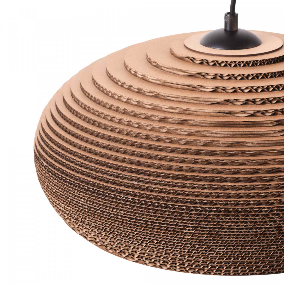 Corrugated cardboard hanging lamp "DANBORU" - E27 // Inspiration Think ...