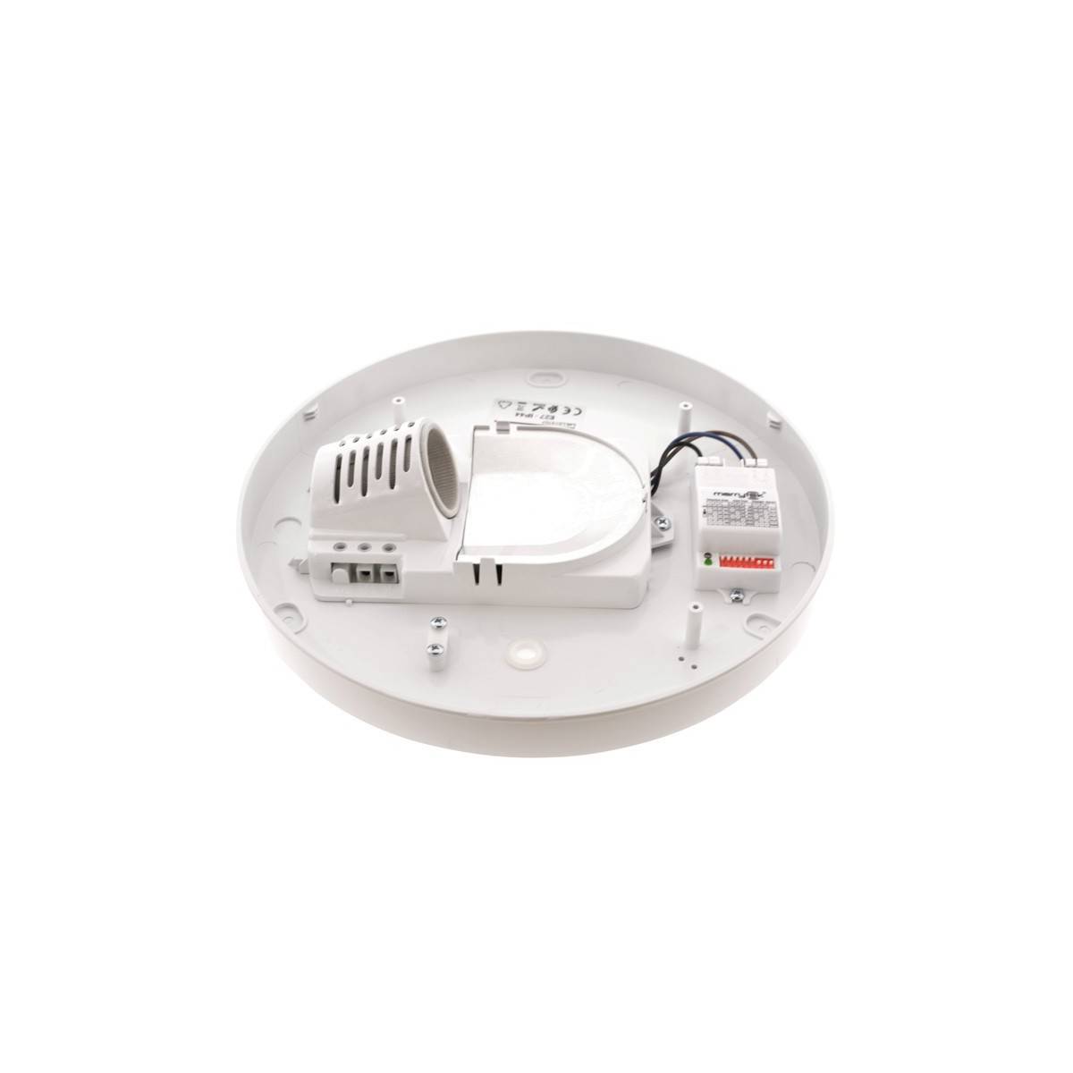 Ceiling or wall LED light fixture for E27 bulb