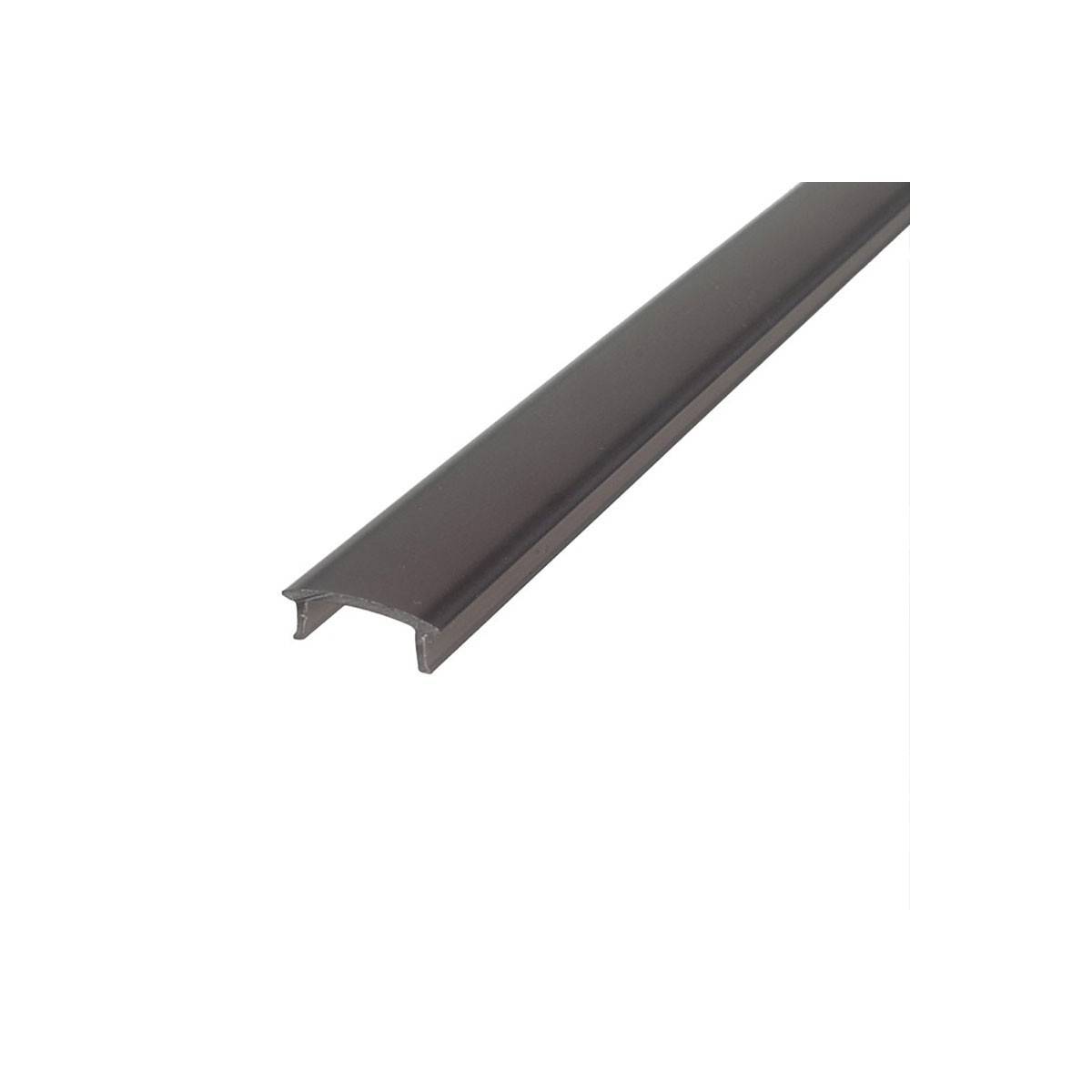 Black diffuser for 17mm (2m) LED strip profiles - Black Profiles