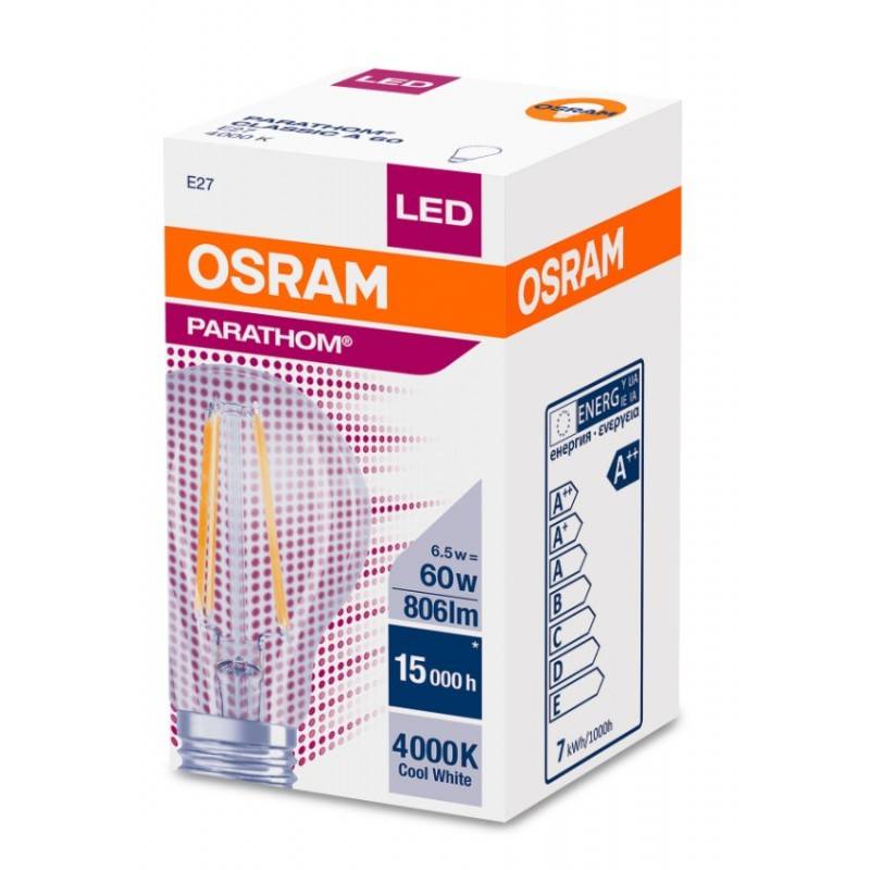 Bulb E27 PARATHOM RETROFIT CLASSIC A 7W best price in Europe