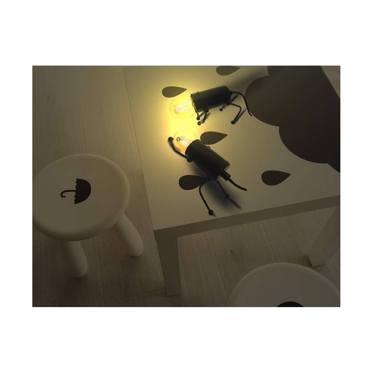 Articulated doll table lamp "DOLL" - E27 | Desk lamp with creative and ...