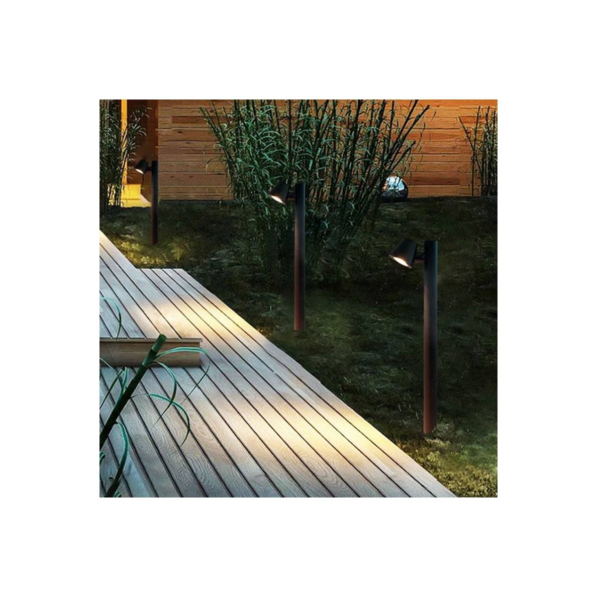 Buy Outdoor LED Lighting GU10 Steel Bollard GU10 IP44
