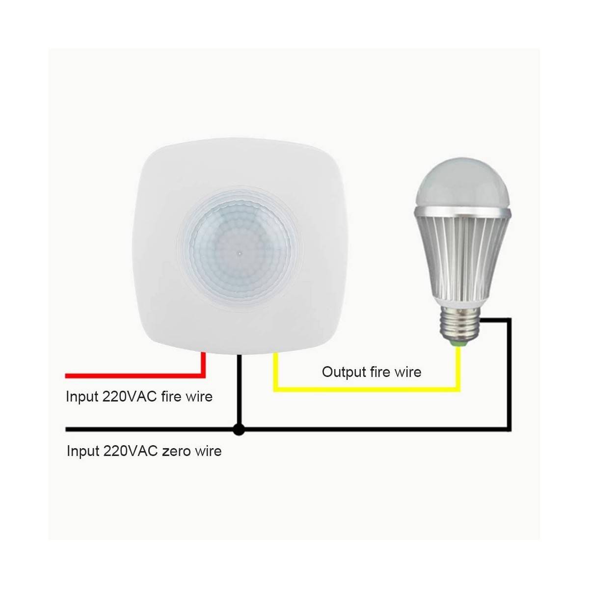 Surface motion sensor, Remote control included, 360° range IP65