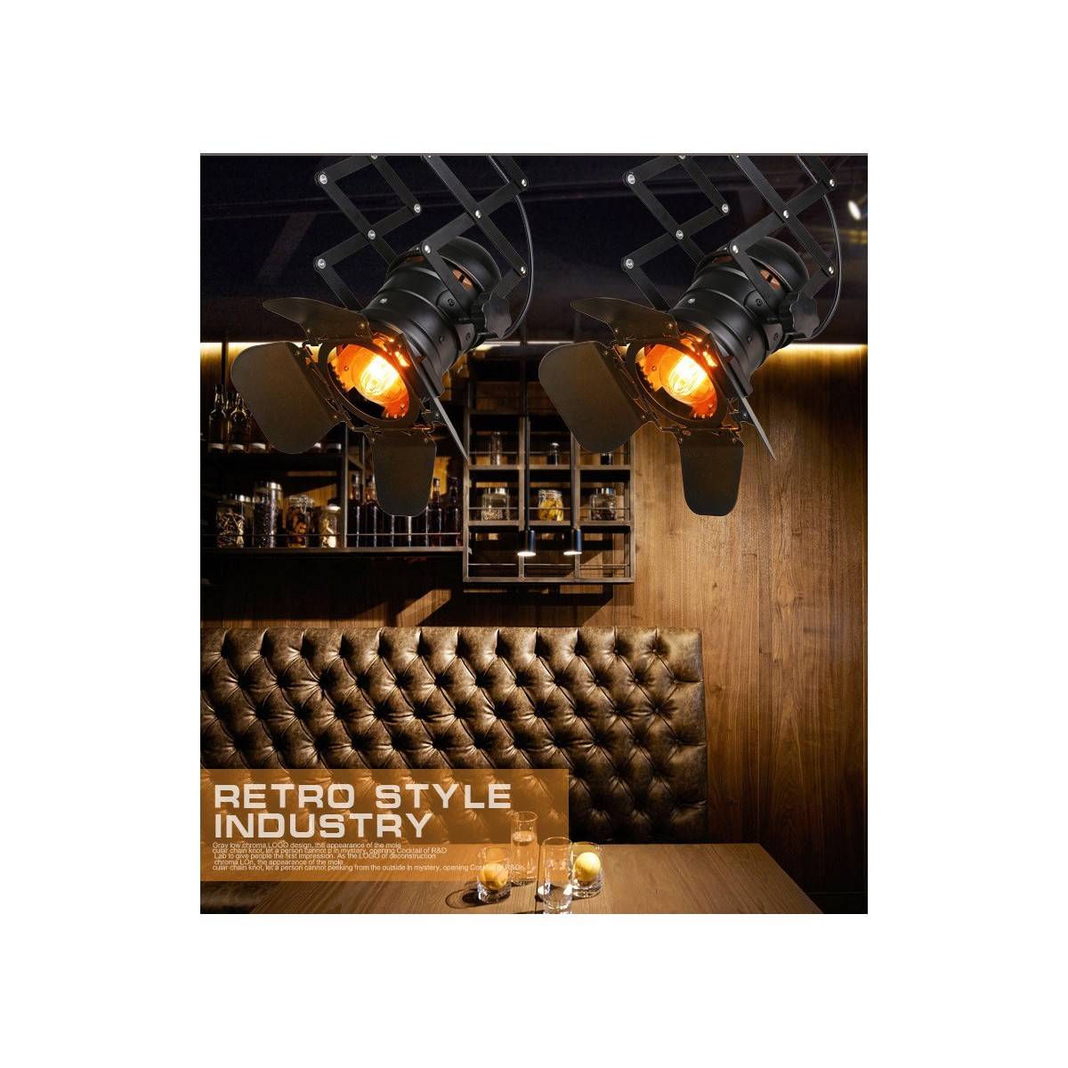 Extending and adjustable spotlight 1-phase track - Cinema