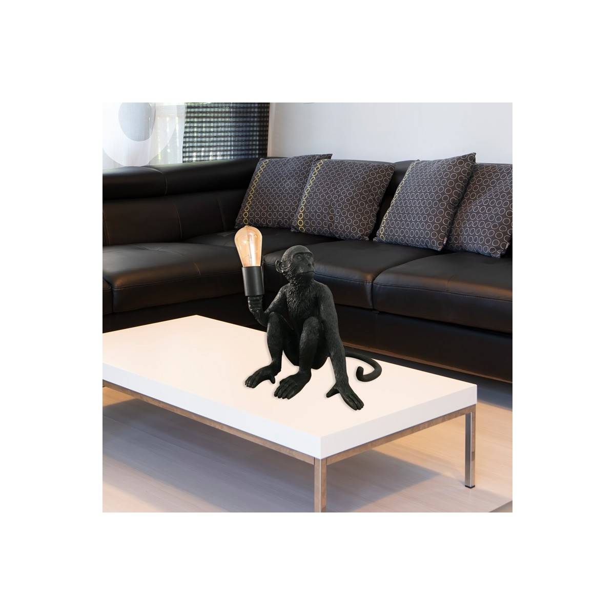 Rila" resin table lamp "Monkey" / Inspiration SELETTI lamp "Monkey".