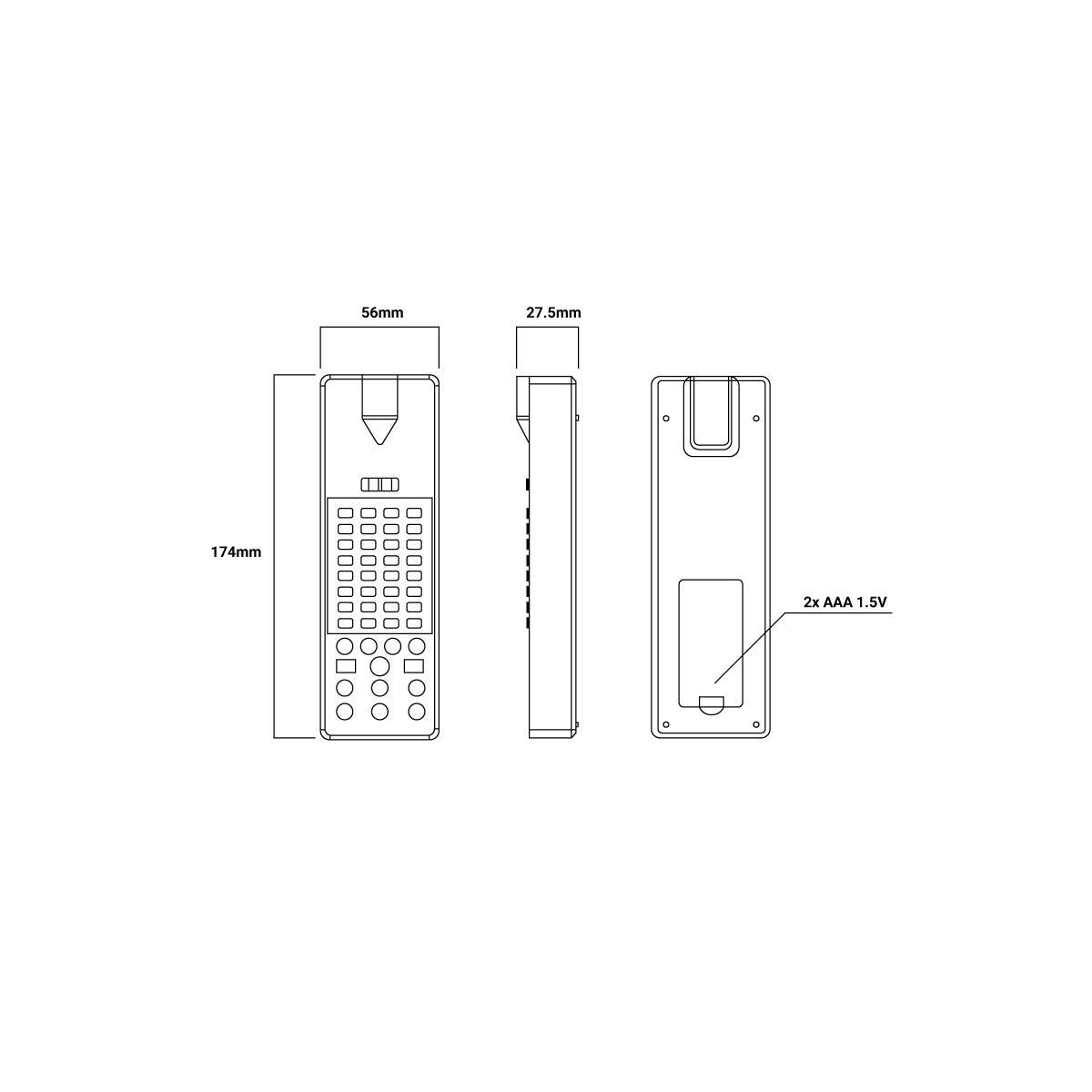 Merrytek IR remote control for industrial high bay sensor