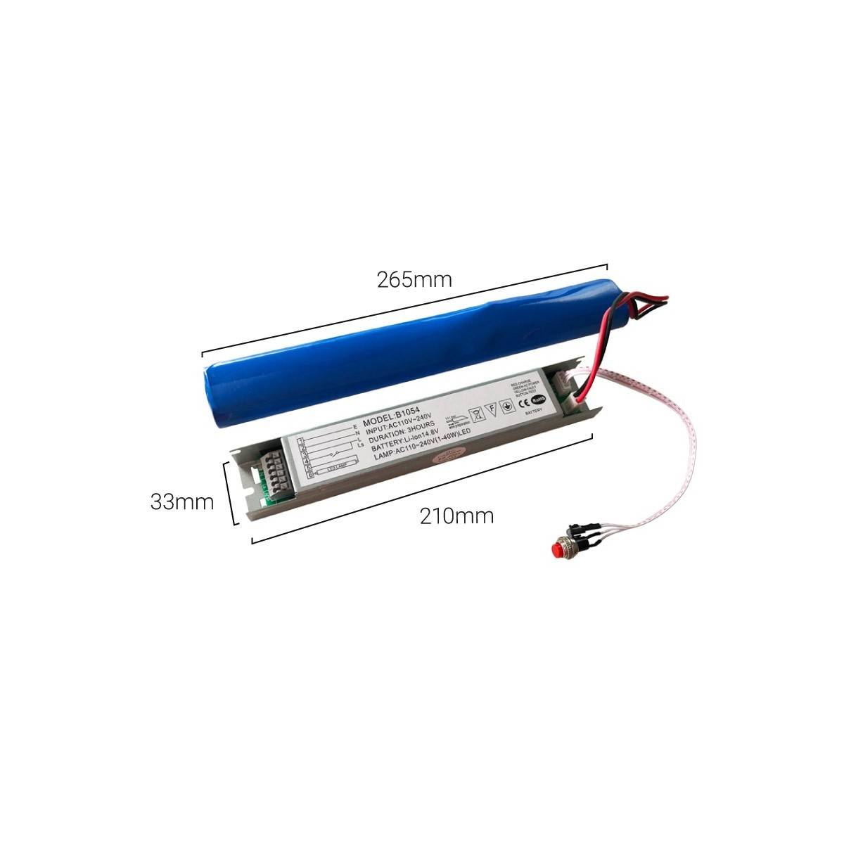 Emergency light conversion kit for LED luminaires - Max. 45W