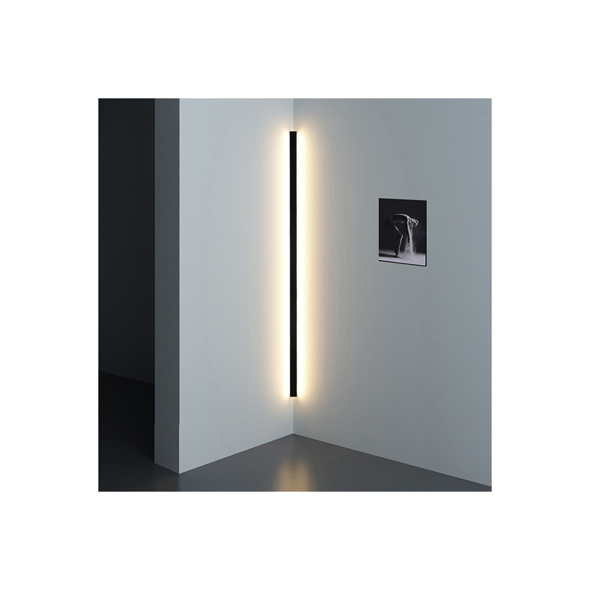 Aluminium corner profile - Double LED strip - 38.7x39mm - 2m