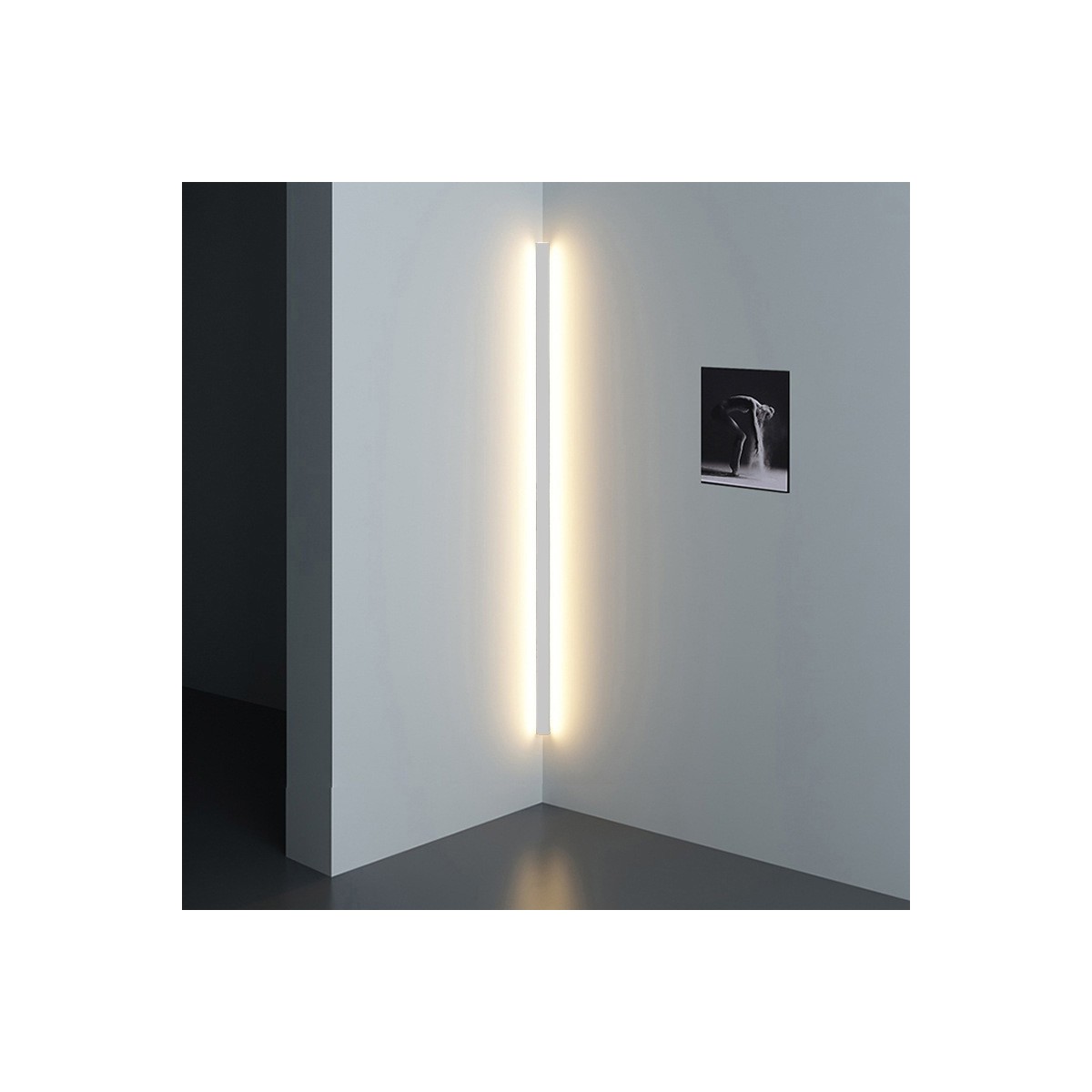 Aluminium corner profile - Double LED strip - 38.7x39mm - 2m