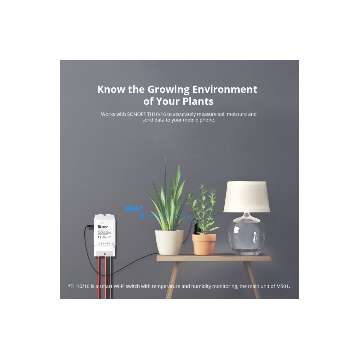 SONOFF with MS01 Smart Soil Moisture Sensor