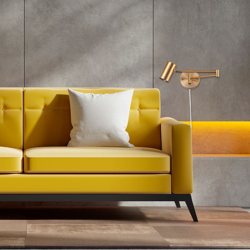 Extendable wall light with socket "Lisa" - E27 G45