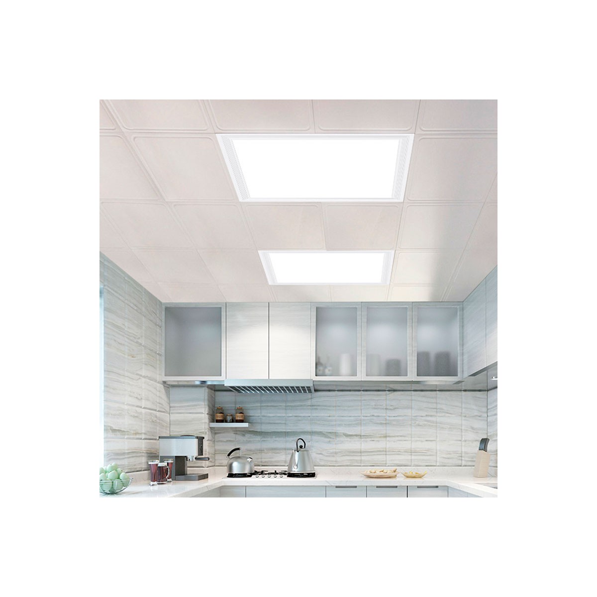 Recessed LED Panel 60X60 cm - OSRAM Driver - 40W - UGR18 - CRI90