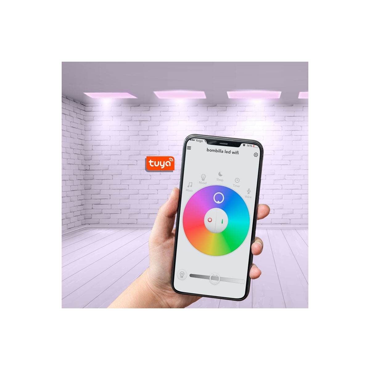 WIFI SMART RGB / RGBW + CCT recessed LED panel - 60x60 cm - 40W - With ...