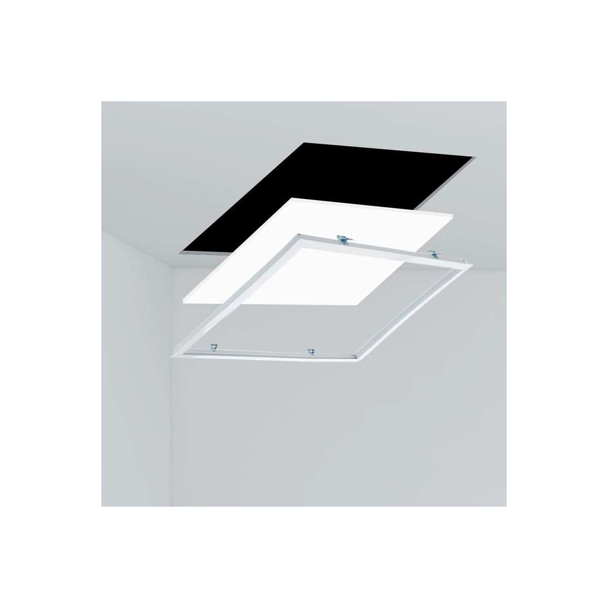 WIFI SMART RGB / RGBW + CCT recessed LED panel - 60x60 cm - 40W - With ...