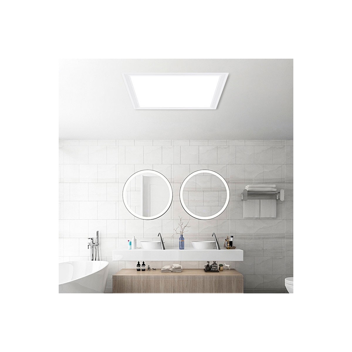 WIFI SMART RGB / RGBW + CCT recessed LED panel - 60x60 cm - 40W - With ...