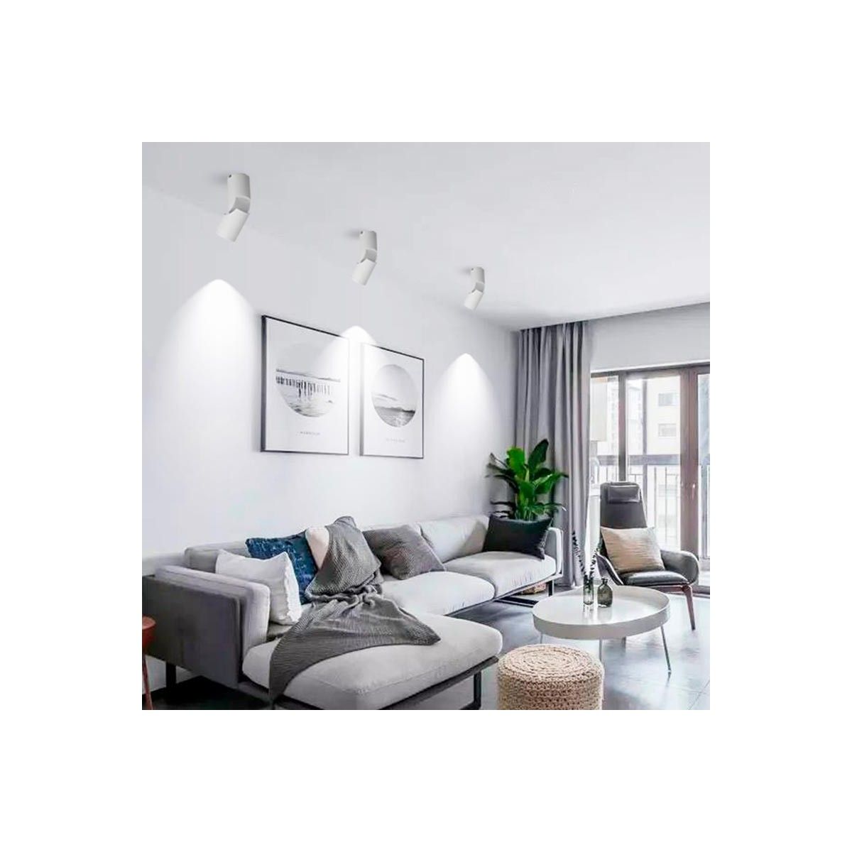 Tilting surface LED spotlight - 2700K - Cree Chip - 15W