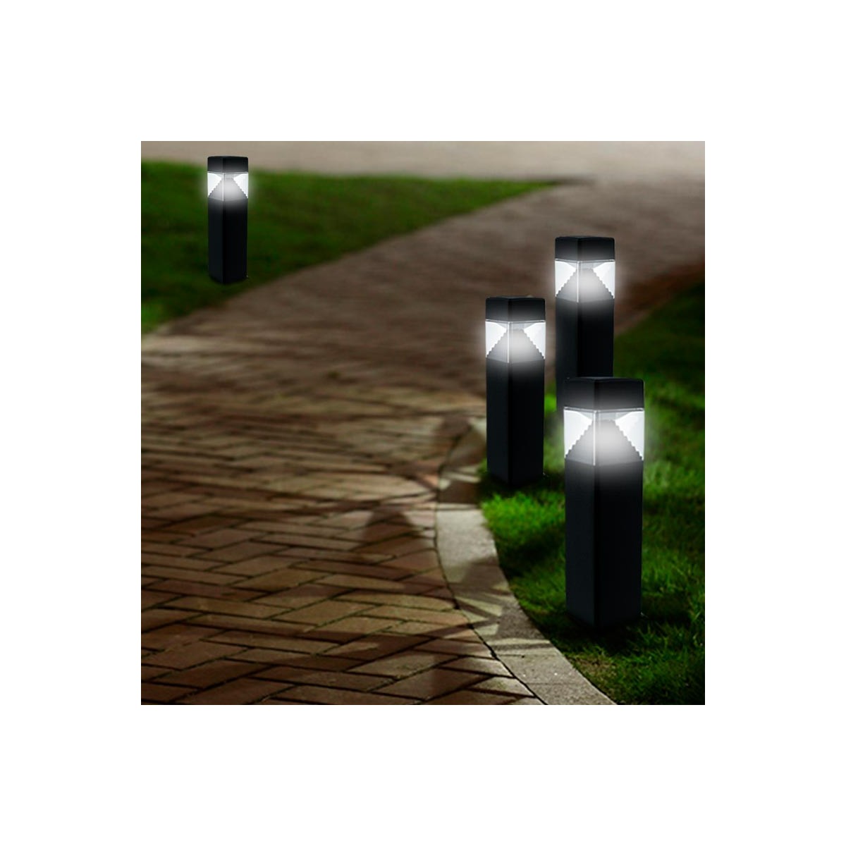 Mini bollard for LED paths FUMAGALLI "ESTER 500" - GX53 - 10W - CCT