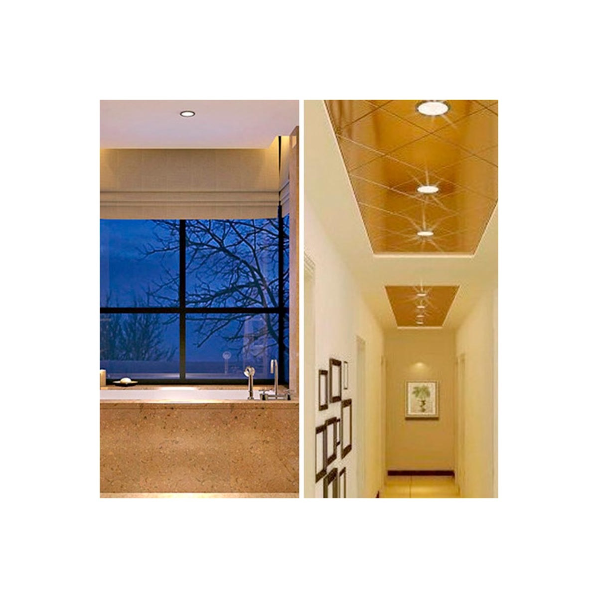 Recessed circular LED downlight - 25W - Professional use