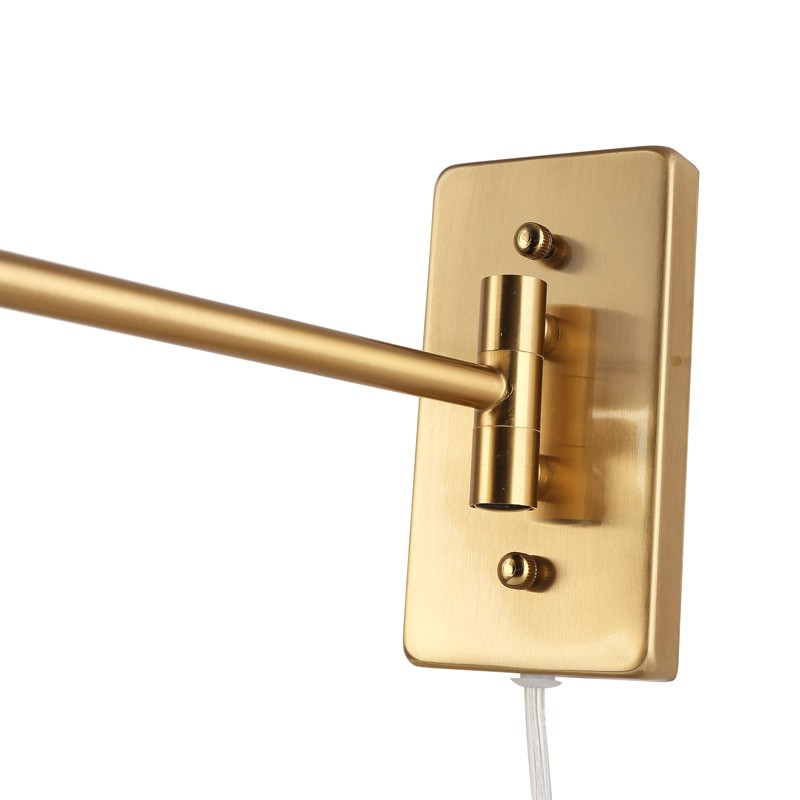 Wall light with articulated arm and "Clark" socket - E27
